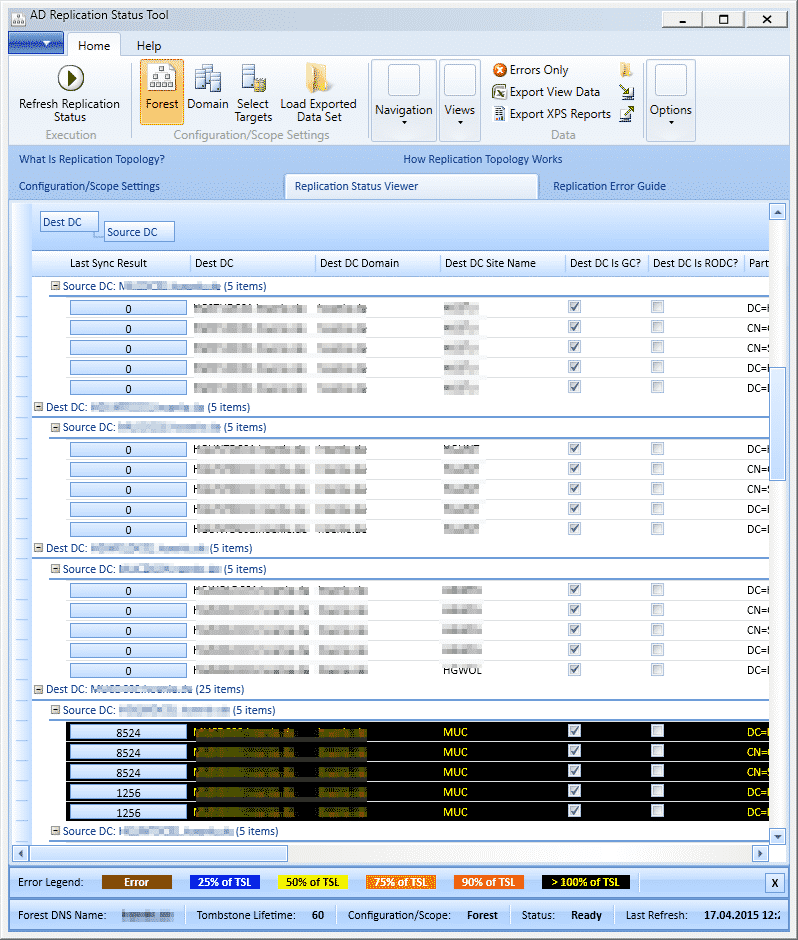 Ad Replication Status Tool Adrs Ad Dc Domäne Netzwerk Replikation Tool Windows Faq