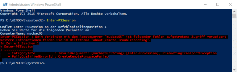 Remote Session mit Powershell Befehl "Enter-PSSession" - Windows FAQ