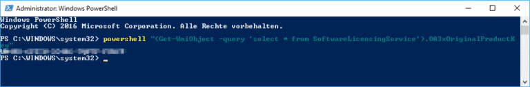 Herausfinden des Windows Produktkeys per DOS-Befehl oder PowerShell - Windows FAQ