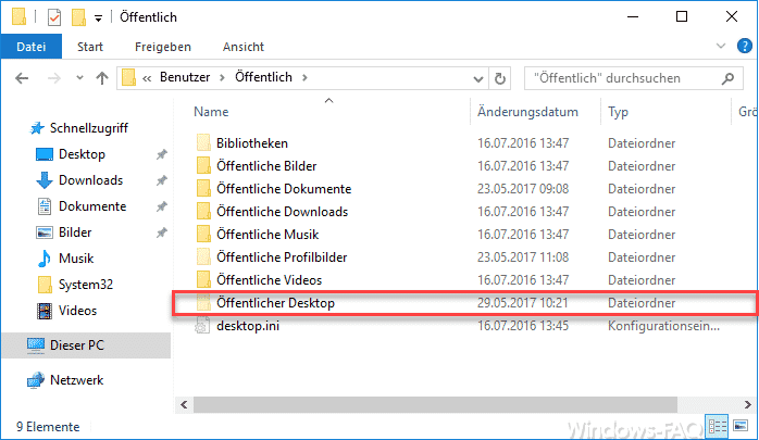 Desktop Icon´s bei allen Anwendern eines Windows PC anzeigen - Windows FAQ