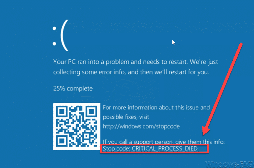 Critical Process Died 0xEF - Stopcode - Windows FAQ