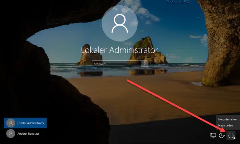 Windows 11 Herunterfahren Button auf Desktop - Windows FAQ