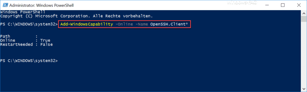 SSH Client unter Windows 10 installieren - Windows FAQ