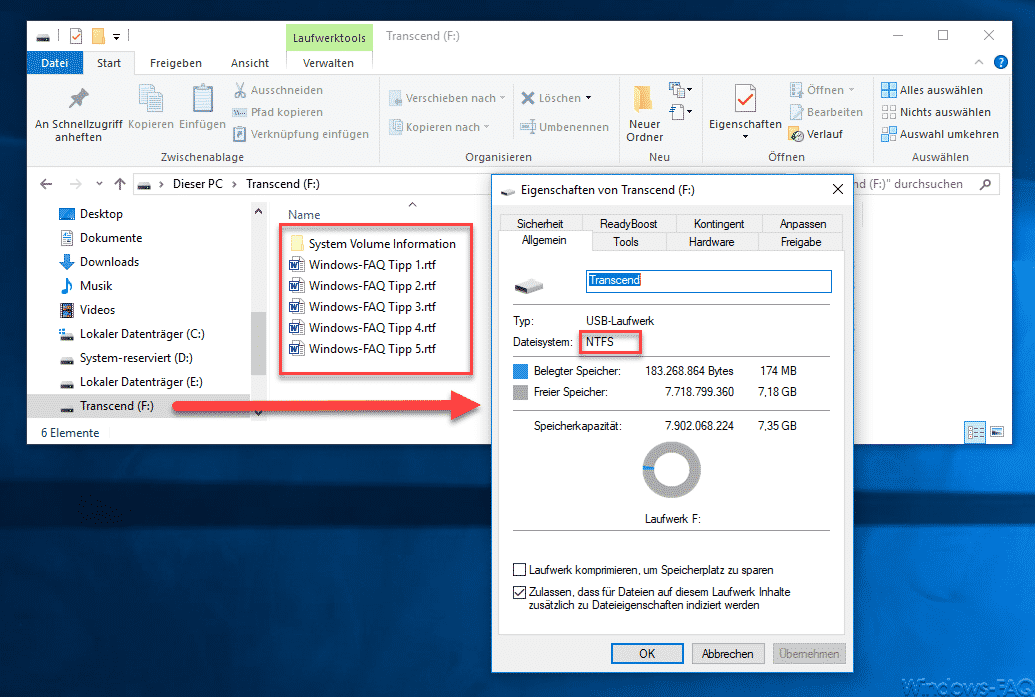 FAT32-Datenträger ohne Datenverlust in NTFS Format konvertieren ...