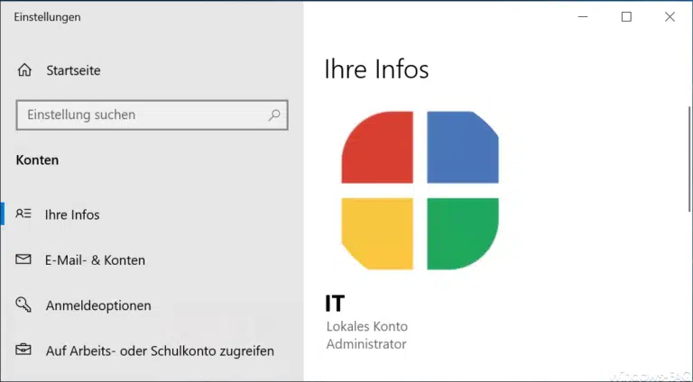 Windows 11 lokales Konto Bild ändern - Windows FAQ