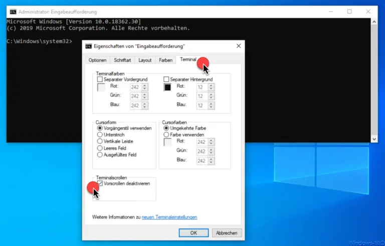 Cursor Form und Cursor Farbe in der CMD oder PowerShell ändern - Windows FAQ