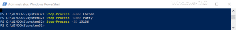 Windows Prozess bzw. Programm per PowerShell beenden - Windows FAQ