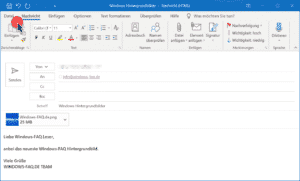 Bilder verkleinern beim Versenden von E-Mails im Outlook - Windows FAQ