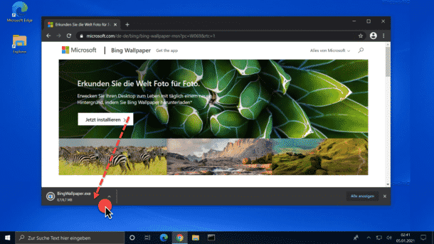 Tägliche wechselnde Desktop Hintergrundbilder mit Bing Wallpaper ...