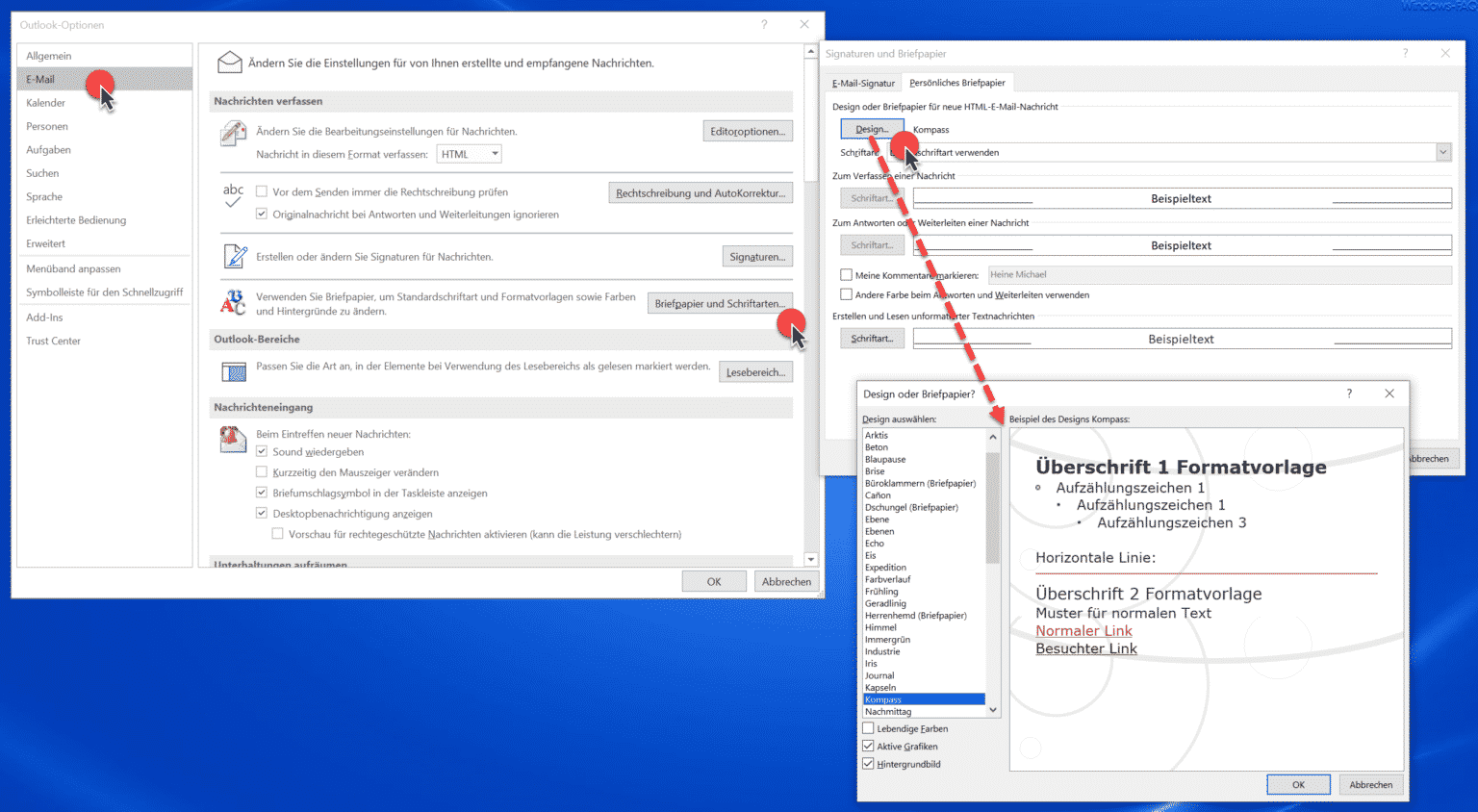 Outlook Standard Schriftart und Schriftgröße ändern - Windows FAQ