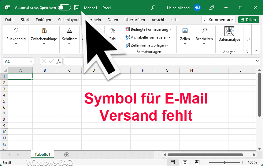 Excel Datei als E-Mail versenden - Windows FAQ