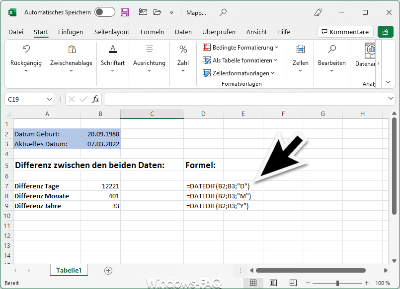 Anzahl Tage Monate Oder Jahre Zwischen 2 Daten Datum Im Excel Anzahl Tage Monate Oder Jahre Zwischen 2 Daten Datum Im Excel