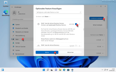 Windows 11 RSAT Active Directory Tools installieren - Windows FAQ