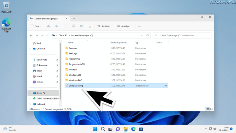 DumpStack.log - Was ist das für eine Datei? - Windows FAQ