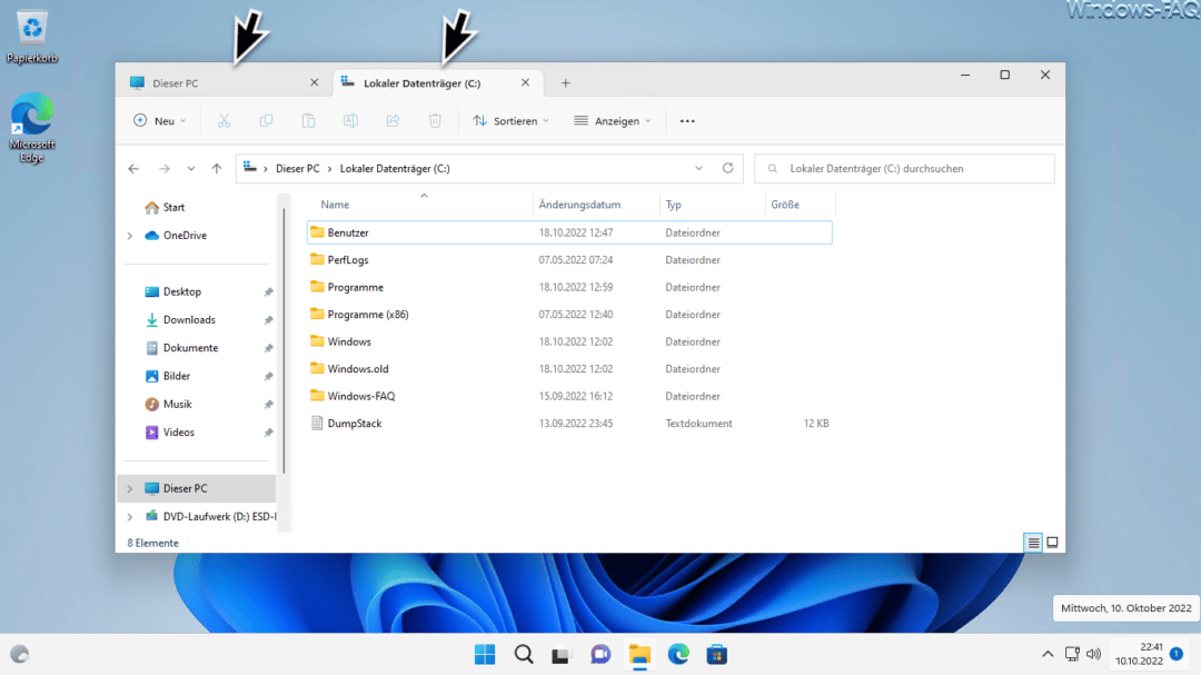 Tabs im Windows Explorer - Windows FAQ