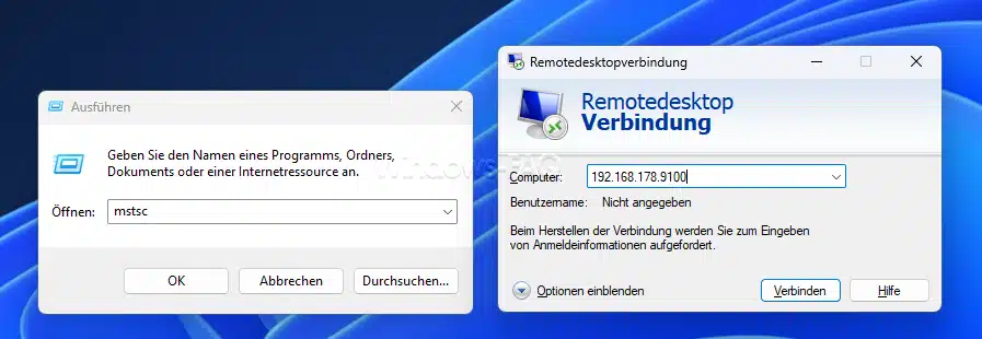 Remotedesktopverbindung - Windows FAQ
